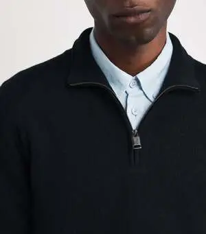 Brioni Cashmere-wool High-neck Sweater - Blue