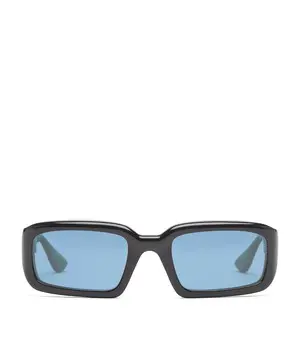 PORT TANGER Acetate Mektoub Sunglasses - Black