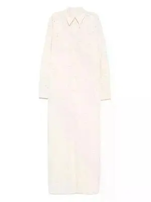 Nanushka Perforated Button-front Dress