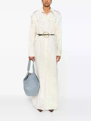 Nanushka Perforated Button-front Dress