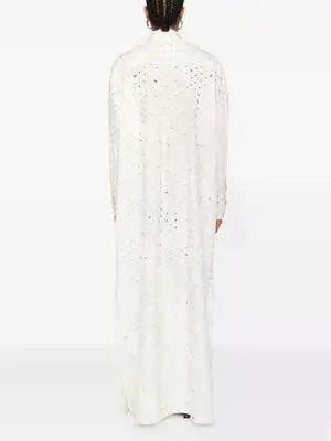 Nanushka Perforated Button-front Dress