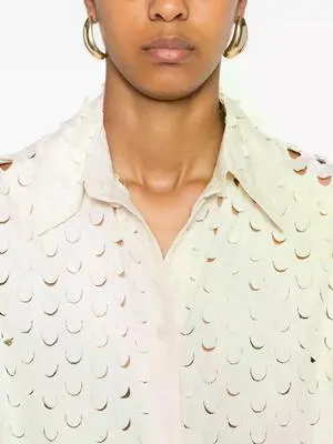 Nanushka Perforated Button-front Dress