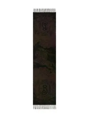 Burberry Wide Reversible Stormy Knight Scarf - Brown