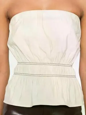 Nanushka Smocked Bandeau Top