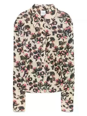 Nanushka Floral-print Long-sleeved Shirt