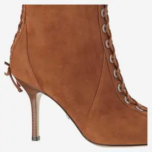 Mach & Mach Leather Ankle Boots With Studs