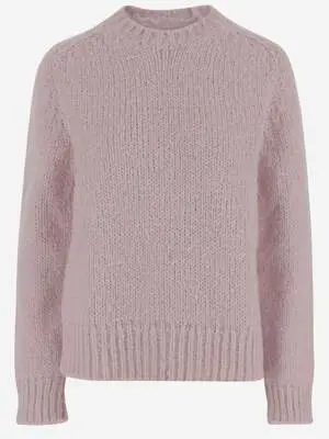 JIL SANDER Wool Blend Crew Neck Sweater
