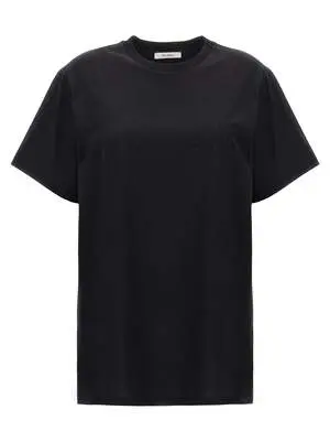 Max Mara Cotton T-shirt With Embroidered Logo