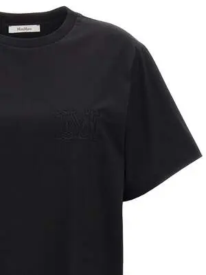 Max Mara Cotton T-shirt With Embroidered Logo