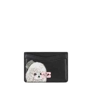 GANNI Bou Card Holder - Black