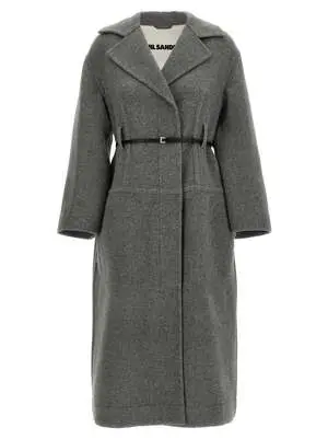 Jil Sander Leather Coats For Women