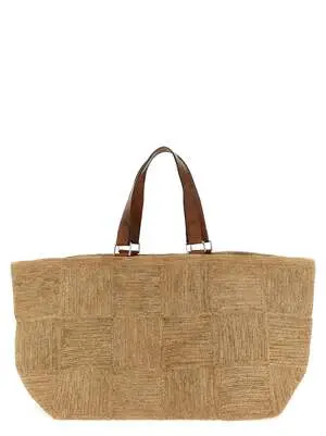 IBELIV Miray Raffia Shopper - Beige