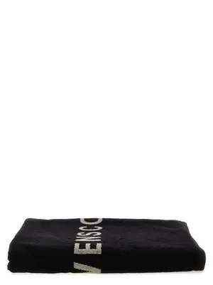 Rick Owens Beach Towel Written - Black