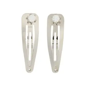 D'HEYGERE Exclusive Hair Clip Earrings - Silver