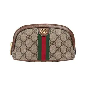 Gucci Ophidia Gg Medium Cosmetic Case 'beige - Tan