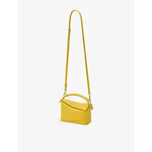 Loewe Puzzle Edge Mini Leather Cross-body Bag - Dandelion