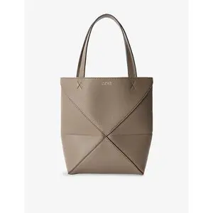 Loewe Puzzle Fold Mini Leather Tote Bag