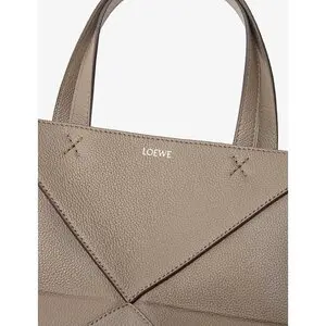 Loewe Puzzle Fold Mini Leather Tote Bag