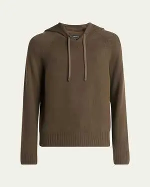 TOM FORD Seamless Cashmere Pullover Hoodie - Taupe