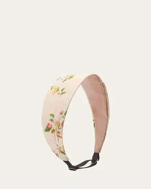 LELET NY Annika Silk Headwrap - Rose Quartz