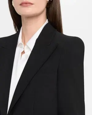 Michael Kors Georgina One-button Blazer - Black