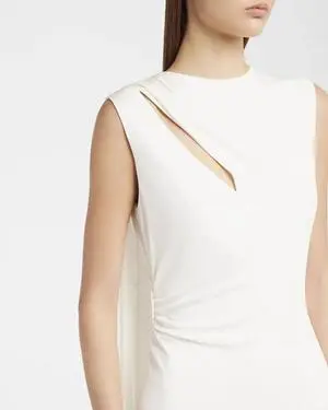 TOM FORD Viscose Crepe Jersey Cocktail Dress - White