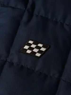 Visvim Coach Appliquéd Quilted Down Jacket - Blue