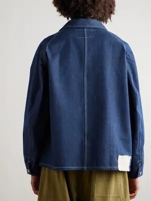 STORY MFG. Circuit Indigo-dyed Organic Denim Jacket - Blue