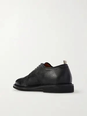 Officine Creative Hopkins Flexi 208 Deerskin Derby Shoes - Black