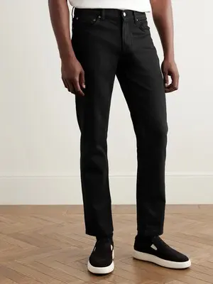 Nn07 Tony 1869 Slim-fit Straight-leg Organic Jeans - Black