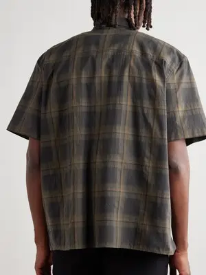Saint Laurent Checked Cotton-voile Shirt