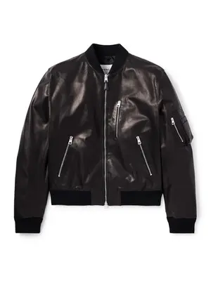 Givenchy Leather Bomber Jacket