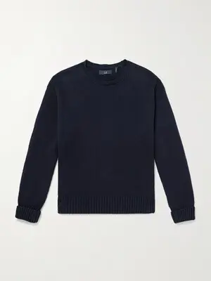 Dunhill Cotton Crewneck Sweater - Blue