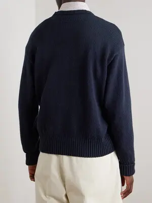 Dunhill Cotton Crewneck Sweater - Blue