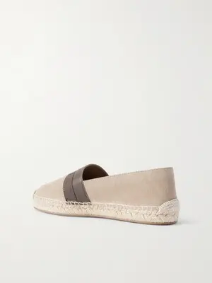 CHRISTIAN LOUBOUTIN Alfarica Logo-embellished Espadrilles - Neutrals