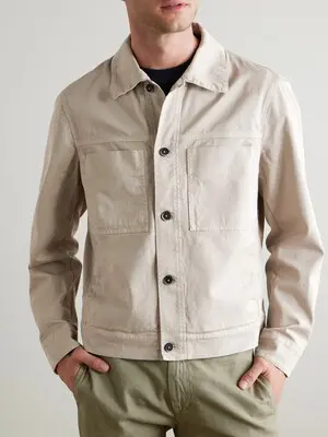 Barena Venezia Cotton-blend Twill Overshirt - Neutrals