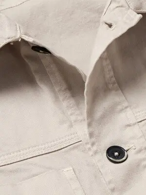 Barena Venezia Cotton-blend Twill Overshirt - Neutrals
