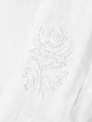 SIR. Alessandra Embroidered Linen Mini Dress