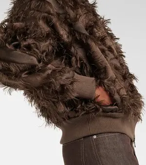 Brunello Cucinelli Feather-trimmed Jacket - Brown