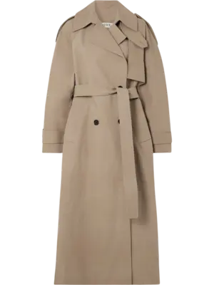 RÓHE Oversized Double-breasted Cotton Trench Coat
