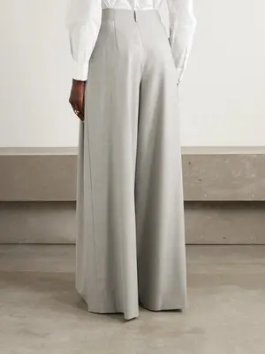 Ralph Lauren Greer Pleated Wide-leg Pants - Gray