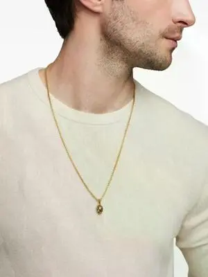 David Yurman 18kt Yellow Memento Mori Skull Amulet
