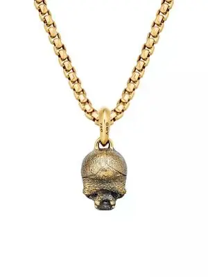 David Yurman 18kt Yellow Memento Mori Skull Amulet