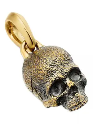 David Yurman 18kt Yellow Memento Mori Skull Amulet