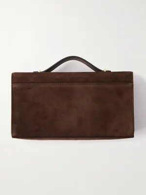 DEMELLIER The Vancouver Suede Clutch - Brown