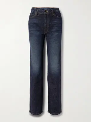 Khaite Danielle High-rise Straight-leg Jeans - Blue