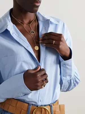 FOUNDRAE 18-karat Topaz And Diamond Necklace