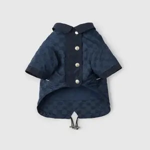 Gucci Gg Nylon Pet Rain Coat - Blue