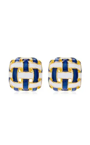 BEN-AMUN Exclusive Tone Earrings Navy