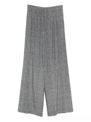 Ermanno Scervino Herringbone Sequin Trousers